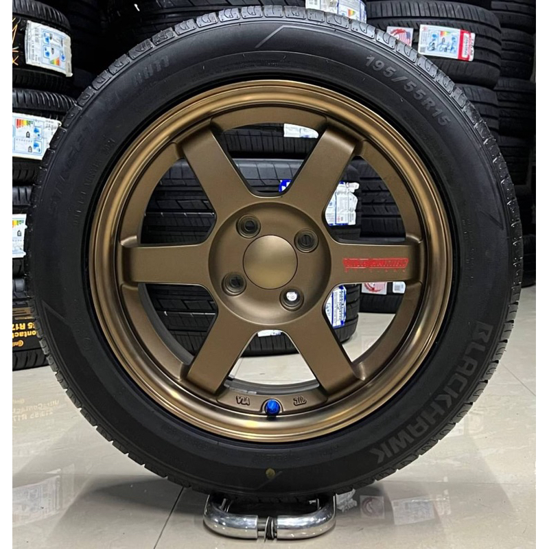 ล้อใหม่ตัวโชว์ TE37 ขอบ 15 4 รู 100 กว้าง 7 ออฟ 35 | Shopee Thailand