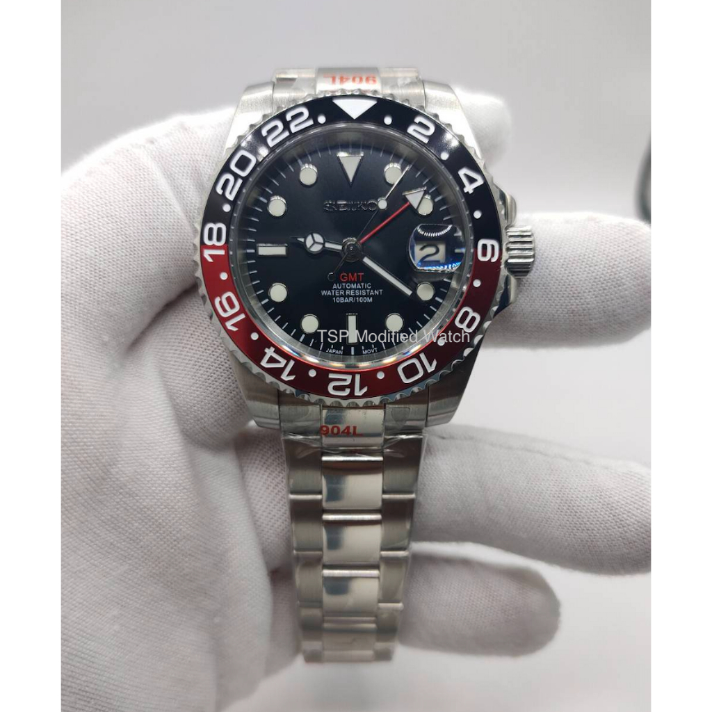 Seiko Mod Coke GMT Master 4 pins | Shopee Thailand
