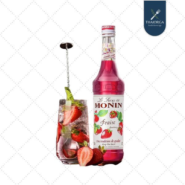 โมนิน/ โมแนงต์ ไซรัป กลิ่นสตอเบอรี่ ขนาด 700 มล. (MONIN Rose Syrup 700 ...