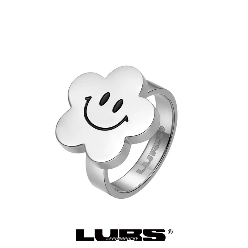 แหวนแบรนด์ LURS รุ่น SQU ARE DOUBLE LINE THICK RING | Shopee Thailand