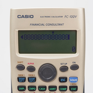 เครื่องคิดเลขทางการเงิน คาสิโอ Casio FC-100V มือสองสภาพใหม่มาก ครบกล่อง ...