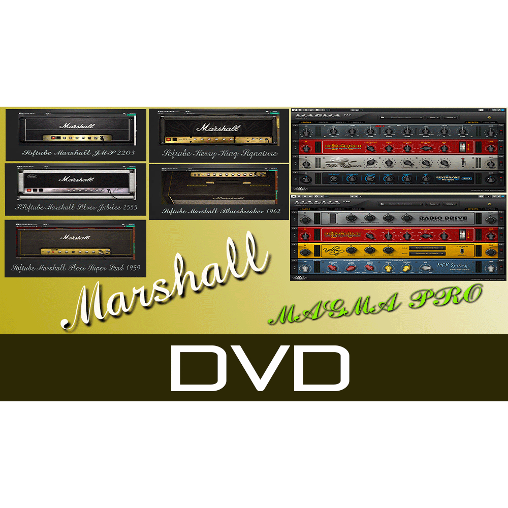 Amp Marshall 5 รุ่น และ MMP Virtual Studio Rack ปลั๊กอินที่ใช้ร่วมกัน ...