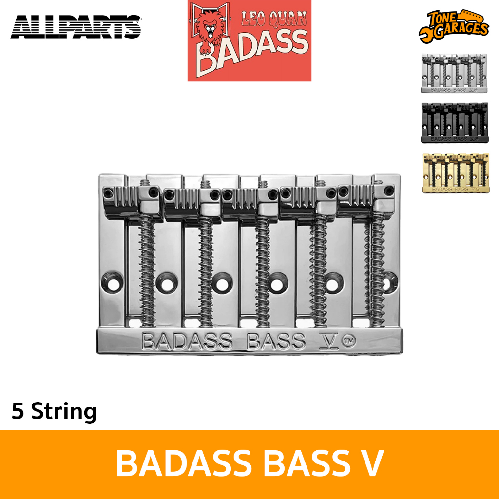 Allparts BADASS BASS V Bass 5 String Bridge for Fender หย่องเบส 5 สาย ...