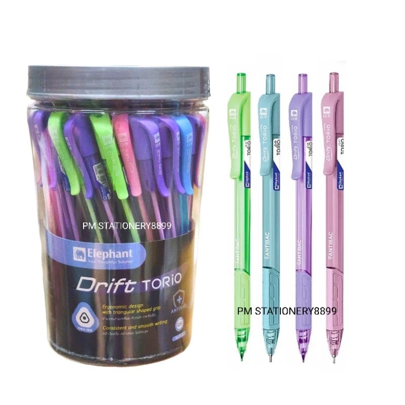 ปากกาลูกลื่นตราช้าง รุ่น DRIFT TORIO หัวปากกา 0.5 MM (50ด้าม)(พร้อมส่ง ...