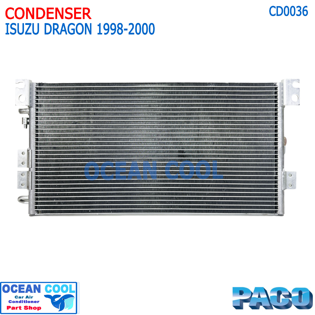 แผงแอร์ อีซูซุ ดราก้อน อาย กิกิ TFR 1998 - 2000 CD0036 CONDENSER ISUZU ...