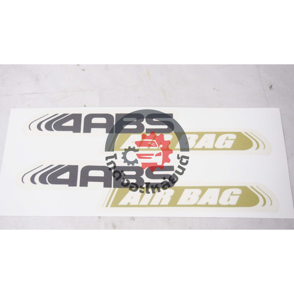 สติ๊กเกอร์ ประตู มิตซูบิชิ สตราด้า ปี 1996-2003 "4ABS AIR BAG ...