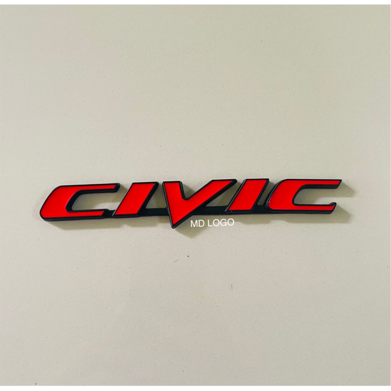 โลโก้ CIVIC FD ขนาด 15.5cm.x2.5cm. HONDA | Shopee Thailand