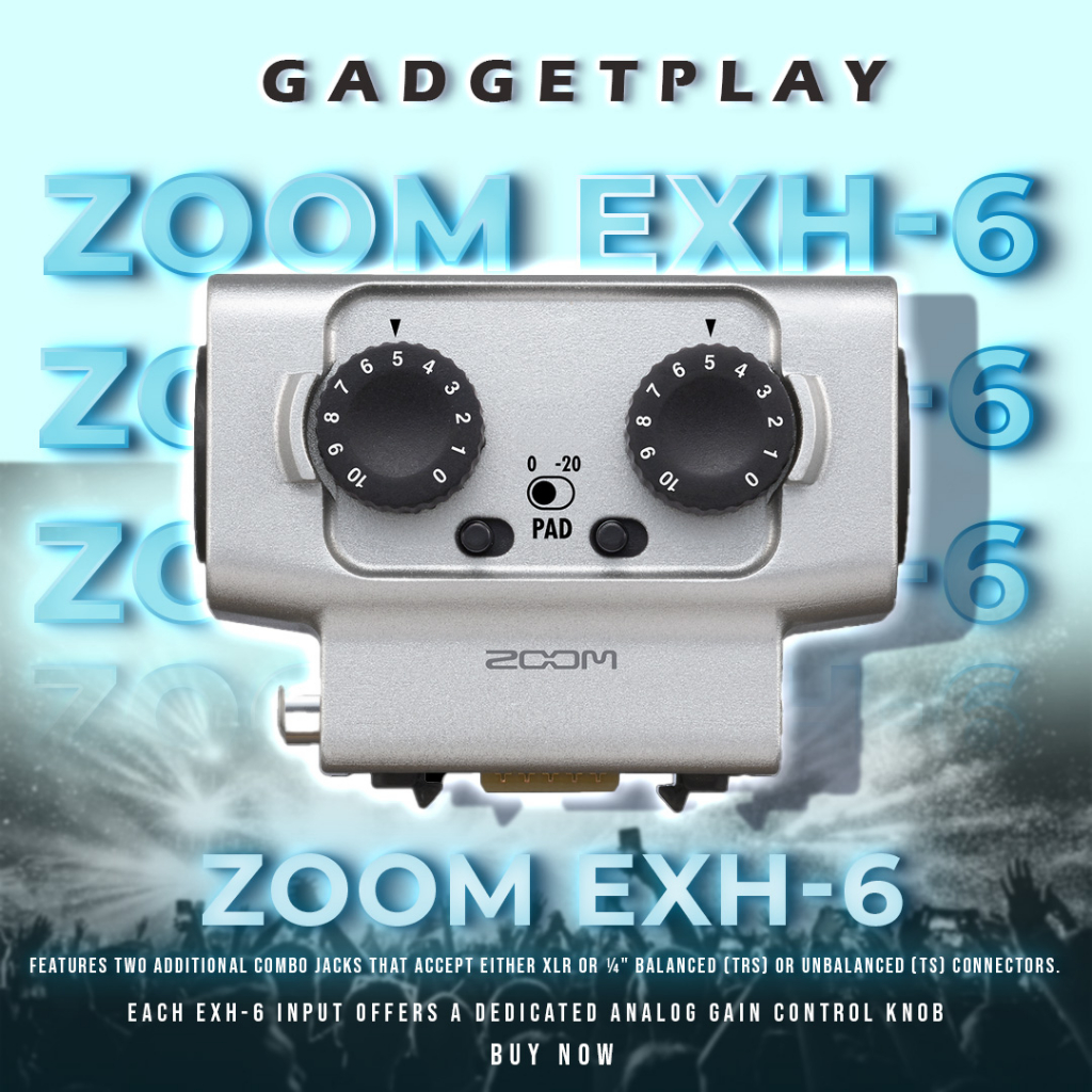 [กรุงเทพฯ ด่วน 1 ชั่วโมง] อุปกรณ์เพิ่มช่องสัญญาณ Zoom EXH-6 Dual XLR ...