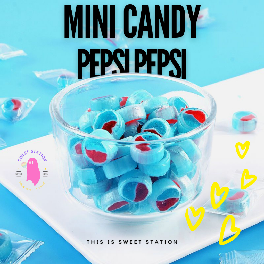 Mini Candy Pepsi ลูกอมตัดมินิ กลิ่นเป๊ปซี่ (แพ็ก20-40 ชิ้น) ลูกอมตัด ...