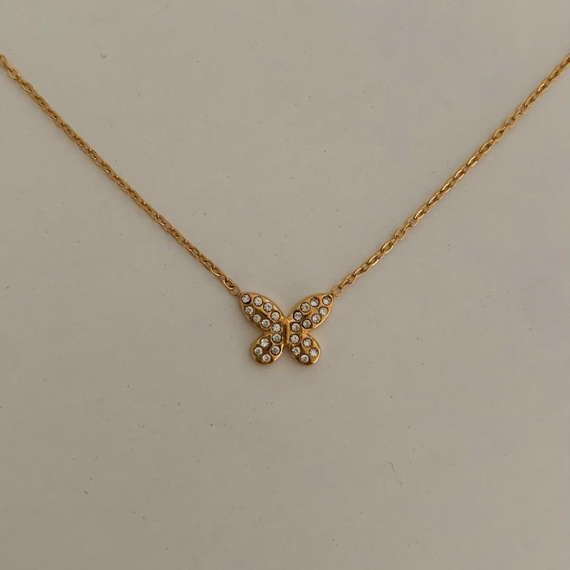 HER OBJECTIVE_HER BUTTERY GLAM PENDANT NECKLACE | Shopee Thailand