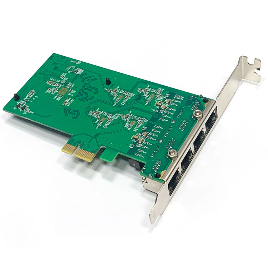 การ์ด แลน LAN 1Gbps 4PORT RJ45 Realtek RTL8111H PCIE X1 GIGABIT ...