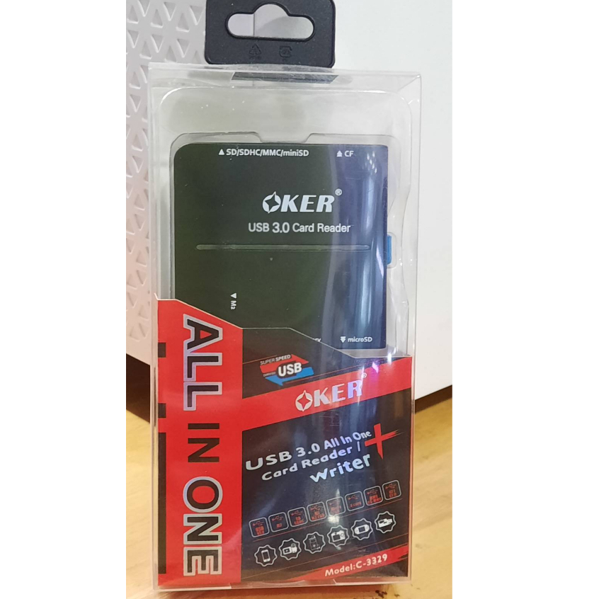 OKER Card Reader Ext 3.0 All in 1 OKER (C-3329) มาตรฐาน USB3.0 สนับสนุน ...