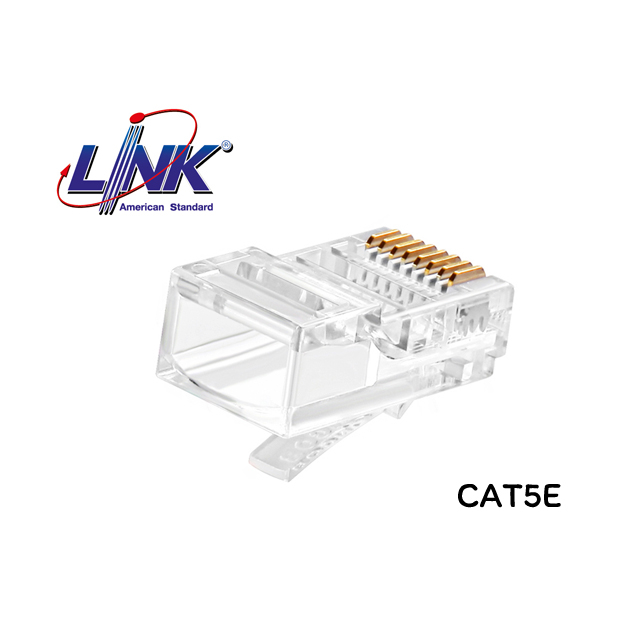 (หัวแลน) Plug RJ45 CAT5e LINK (US-1001) Crystal Yellow (10/Pack) | Shopee Thailand