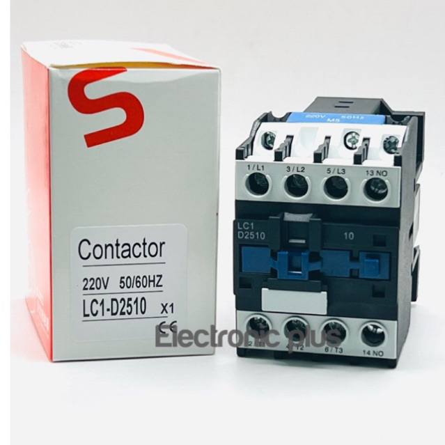 MAGNETIC CONTACTOR LC1-D2510 AC220V แมกเนติก คอนแทคเตอร์ LC1-D2510 220V ...