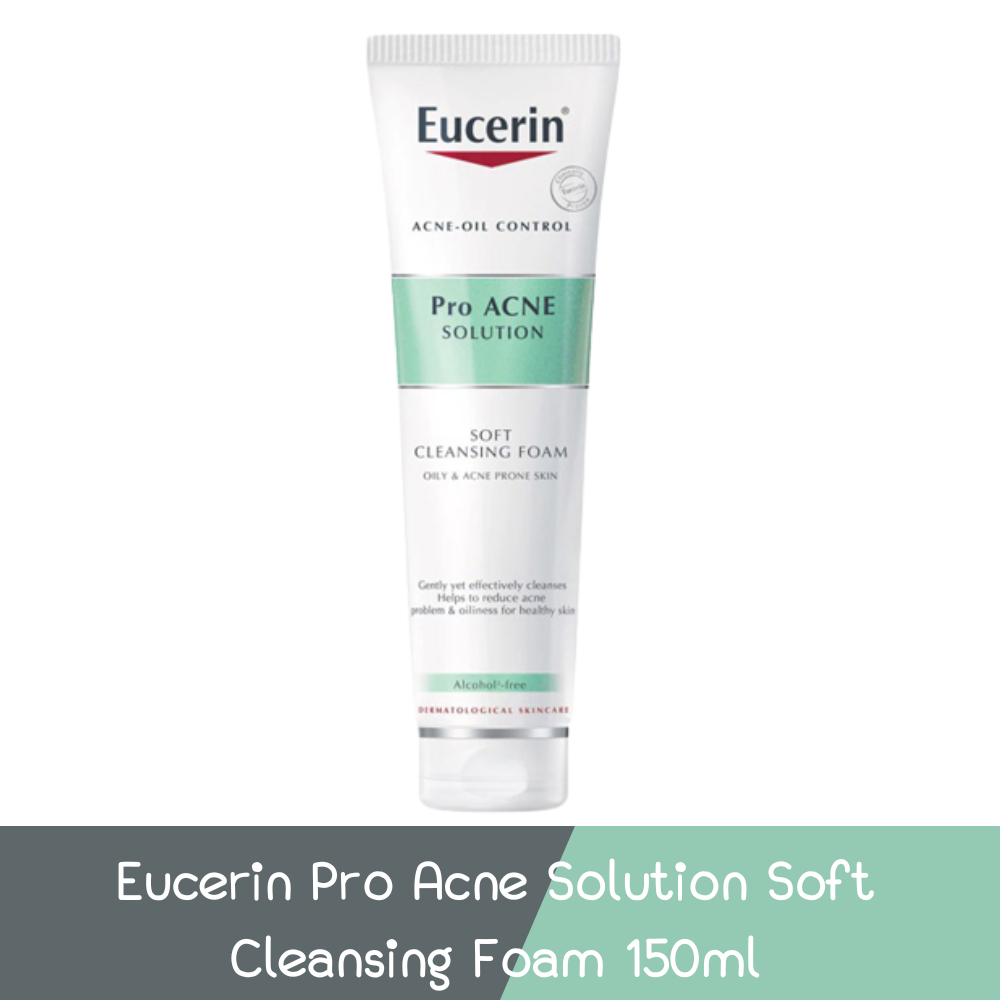 Eucerin Pro Acne Solution Soft Cleansing Foam 150ml ยูเซอริน โปร แอคเน่ ...