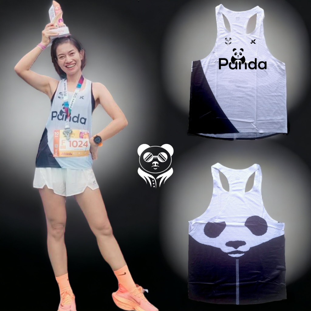 เสื้อวิ่ง งานพรีเมี่ยม ไร้ตะเข็บ jksport x panda project | Shopee Thailand