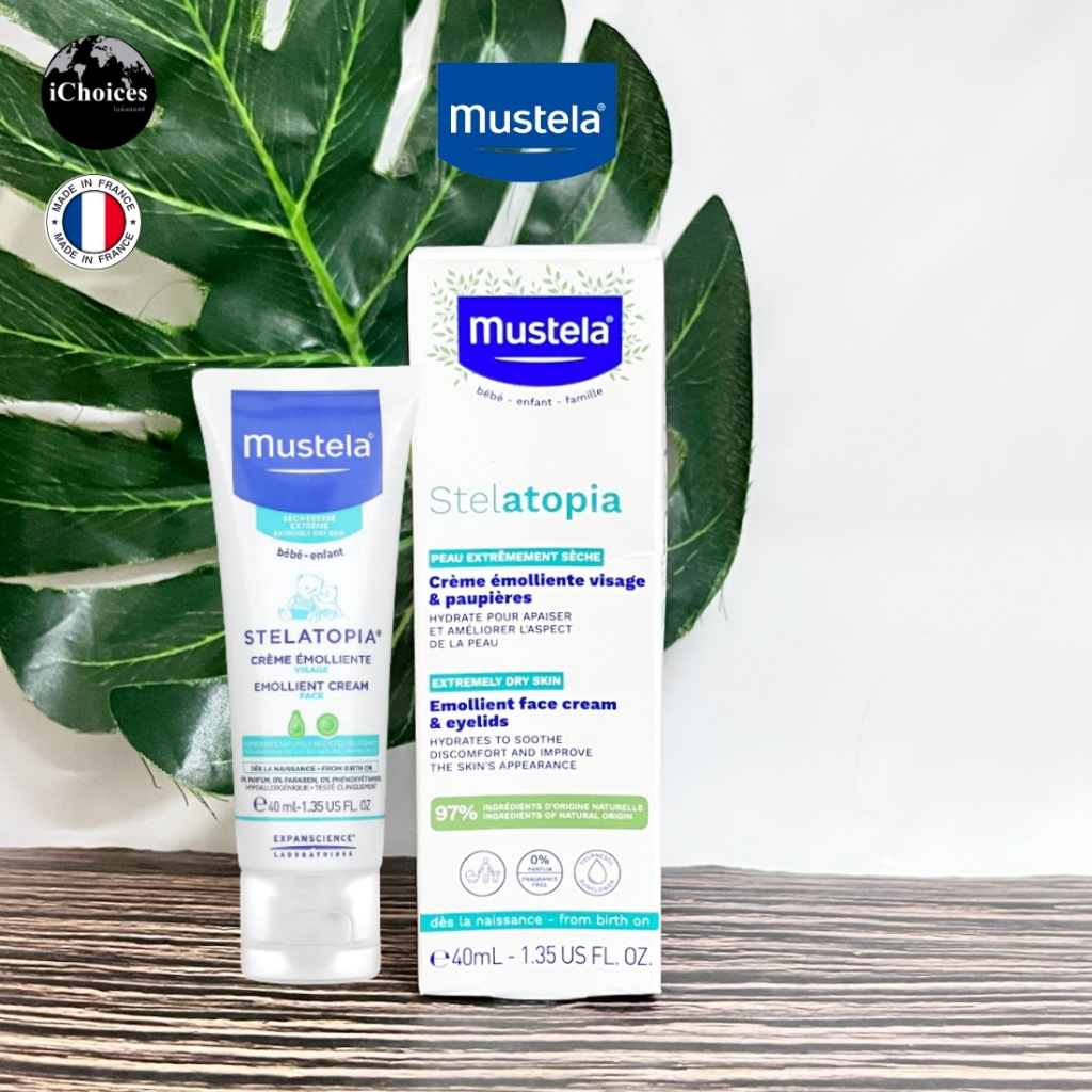 [Mustela] Stelatopia Eczema-Prone Skin Emollient Baby Face Cream 40ml ...