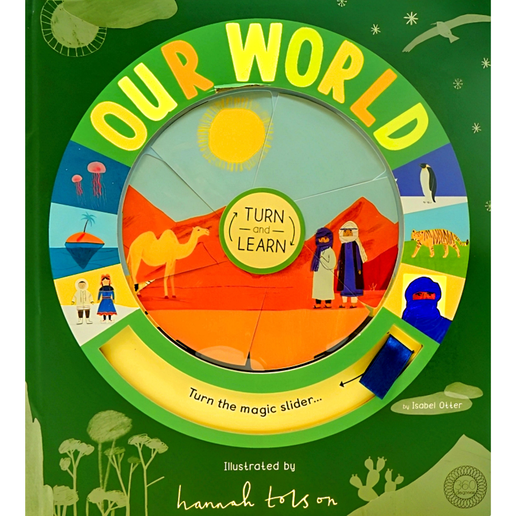 Our World turn and learn by Isabel Otter หนังสือเด็ก หมุน สถานที่ต่างๆ ...