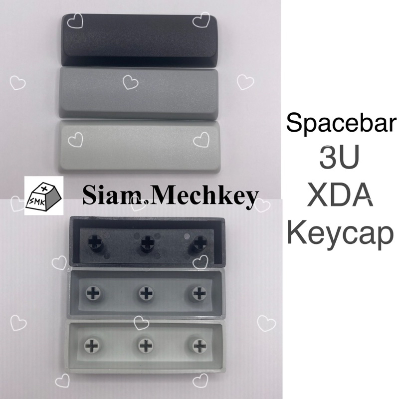 พร้อมส่ง ของแท้ 3สี Spacebar 3U : XDA Profile Keycap คุณภาพดี PBT คีย์ ...