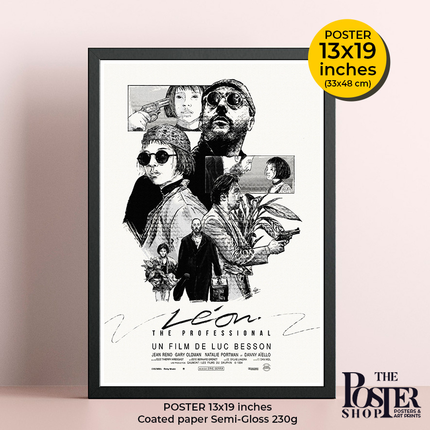 Leon The Professional Poster - Printed on high quality โปสเตอร์ภาพขนาด ...