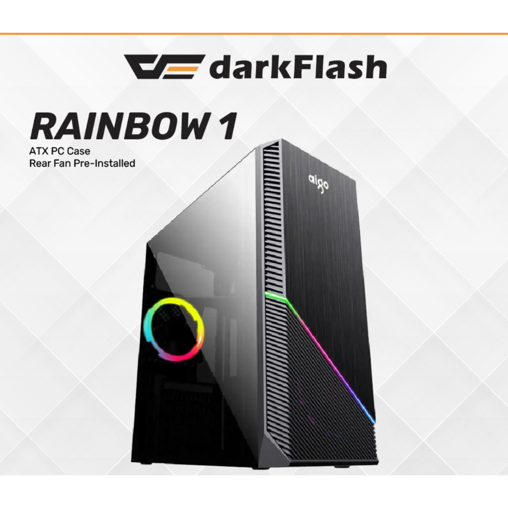 (ATX (NP) CASE Darkflash Aigo Rainbow 1 /Rainbow 2 /Rainbow 6 /DK 300 ...