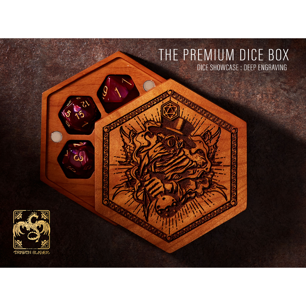 The Alchemist Dice Box CHERRY WOOD | Premium DnD Dice Box | D&D DiceBox ...