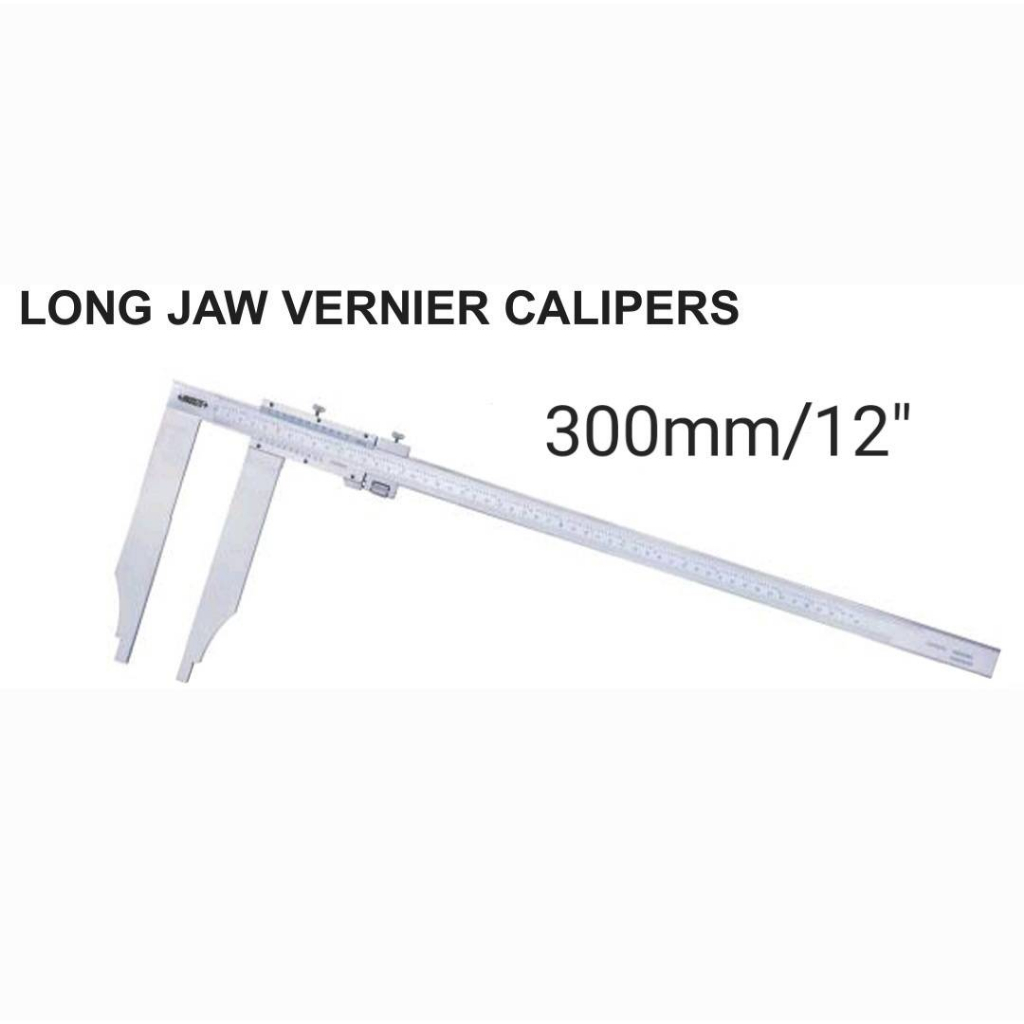 เวอร์เนียร์ 0-12" / 0-300mm ปากวัดยาว 150mm Long Jaw Vernier Caliper ...