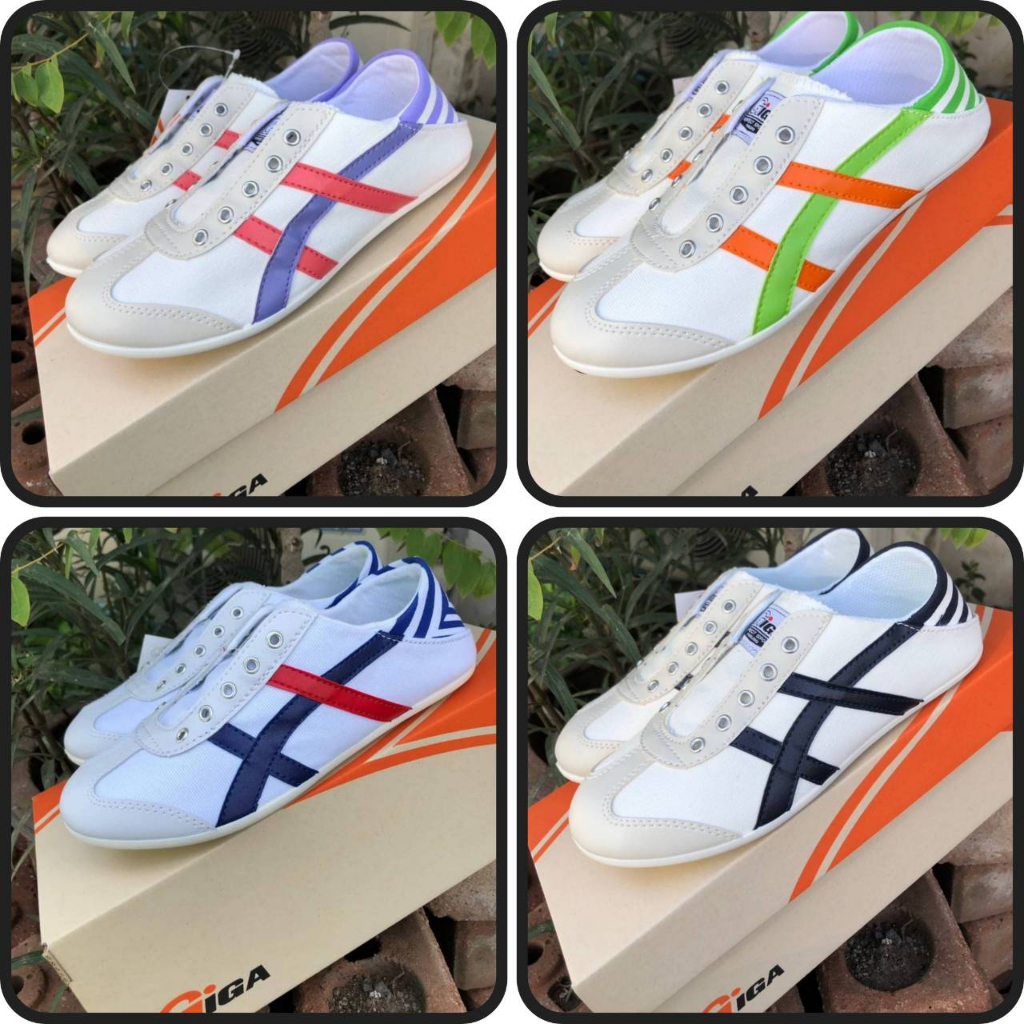 GIGA รองเท้าผ้าใบสลิปออนพร้อมกล่อง รุ่น GA27-GA14 Size 36-41 | Shopee ...