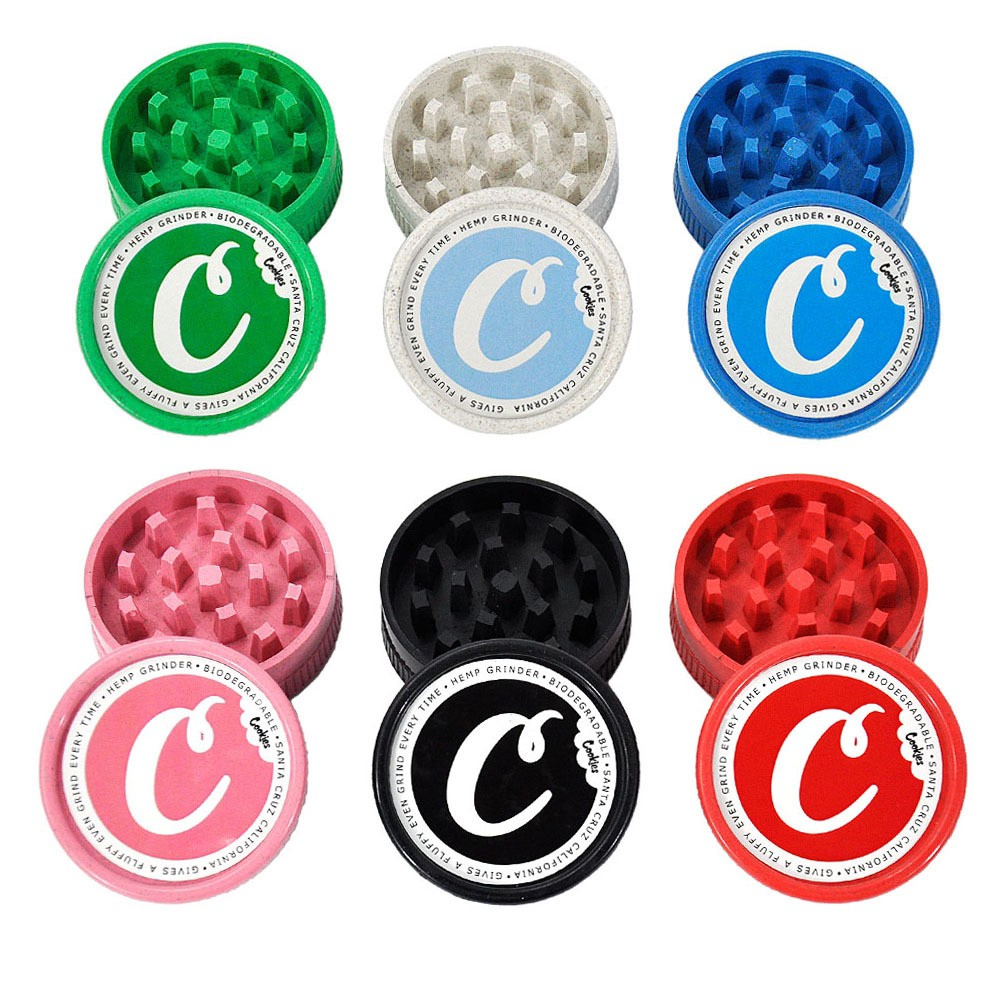 Cookies Grinder เครื่องบดสมุนไพร แบบพลาสติก Grinder สองชั้น ย่อยสลายได้ ...
