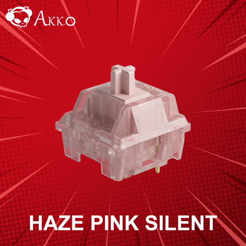 สวิตช์ Akko Haze Pink Silent Switch | Shopee Thailand