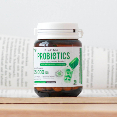 PiaOMe' Probiotics โพรไบโอติกส์ แก้ท้องผูก ปรับสมดุลลำไส้ จุลินทรีย์ ...