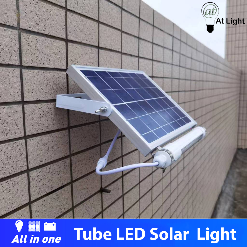 หลอดนีออนโซลาร์เซลล์100W Tube solar LED 100W มีเซนเซอร์ เปิด-ปิด ...