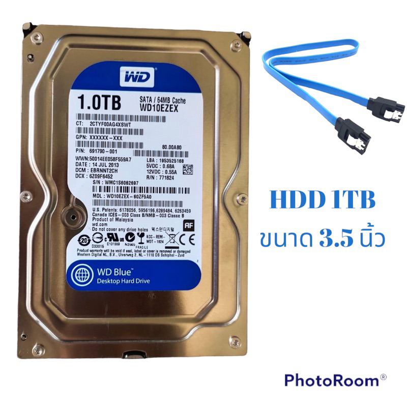 HDD WD blue 1TB 7200rpm เกรดเอ แถมฟรีสาย SATA ของใหม่ 1 เส้น | Shopee ...