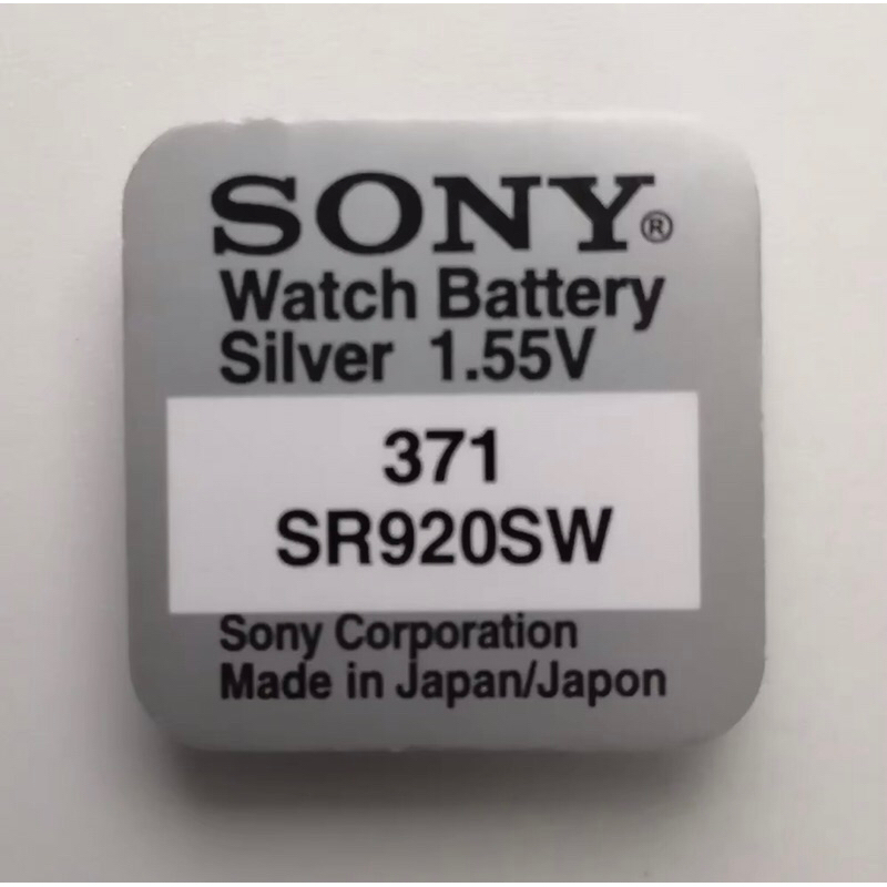 371 sr920sw battery for watches SONY ถ่าน นาฬิกา แบตเตอรี่ | Shopee ...