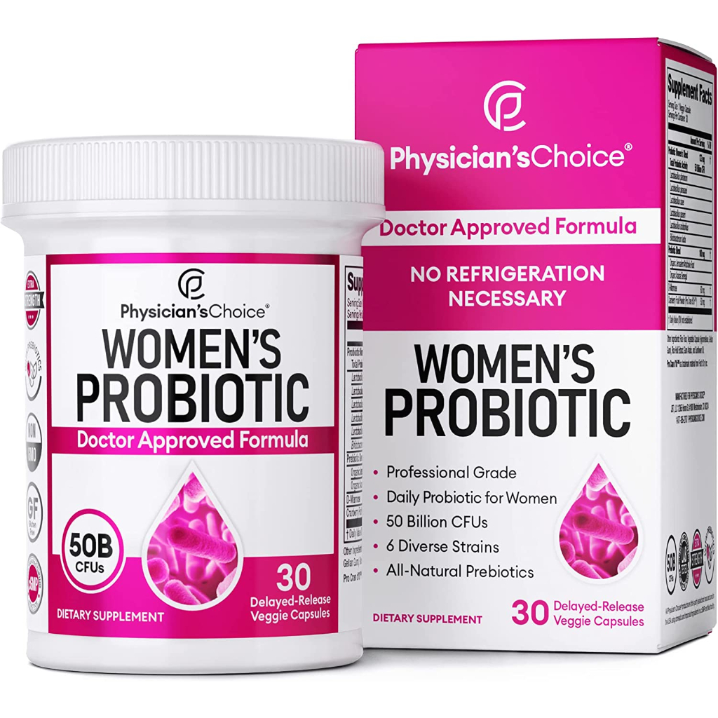 Probiotics for Women - 50 Billion CFU - 6 Diverse Strains For Women + Organic Prebiotics ...