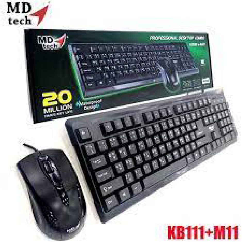 MD tech KB111+M11 USB Keyboard+Mouse Professional Desktop Combo ...