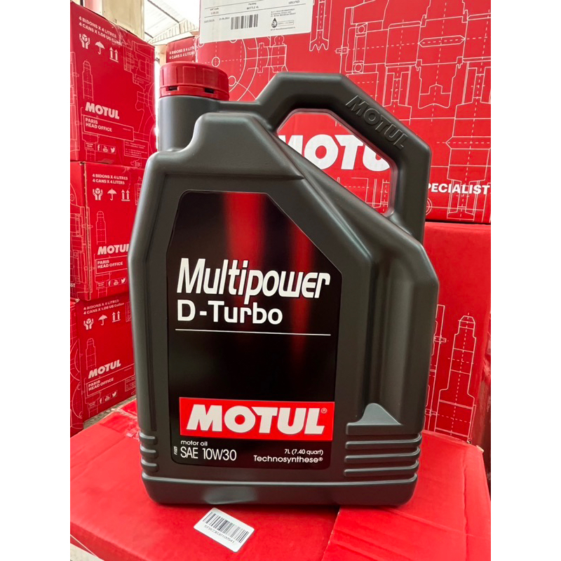 น้ำมันเครื่องดีเซล Motul Multipower D- Turbo 10W30 API CK-4 ขนาด 7 ลิตร ...