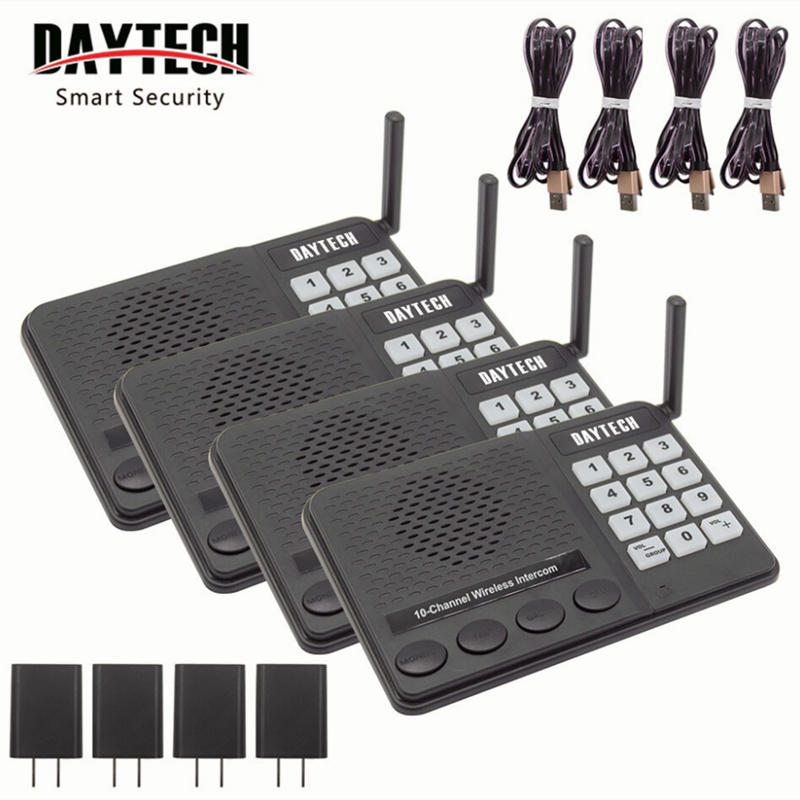 Daytech Wireless Intercom System ระบบอินเตอร์คอมไร้สาย 10 ช่อง ระยะทาง 1 กม สำนักงาน โรงแรม ...