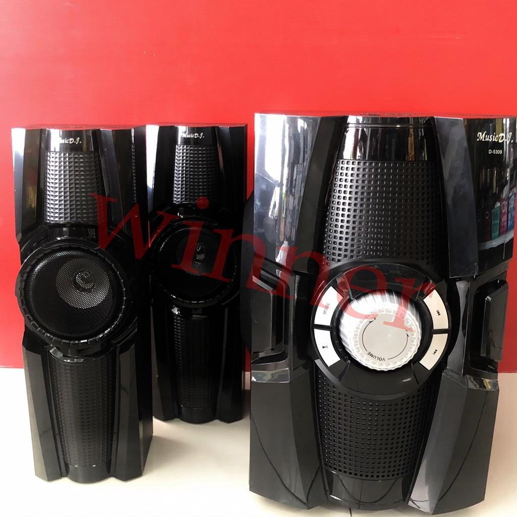 Music D.J. (D-5309) + BLUETOOTH + FM,USB 2.1 CH. ลำโพง เสียงดี ราคาคุ้มค่า ลำโพง บลูทูธรับประกัน ...