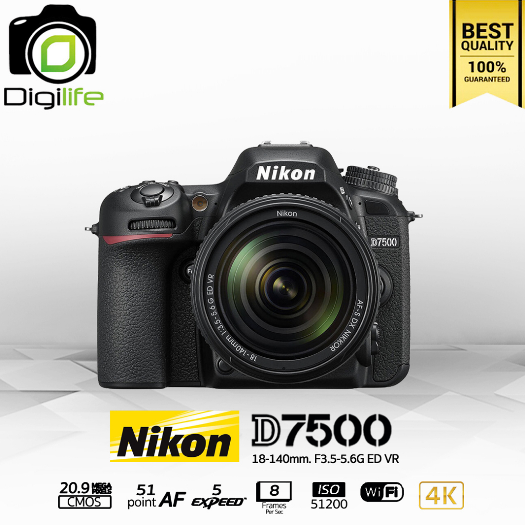 Nikon Camera D7500 Kit 18-140 mm. F3.5-5.6 G ED VR - รับประกันร้าน ...