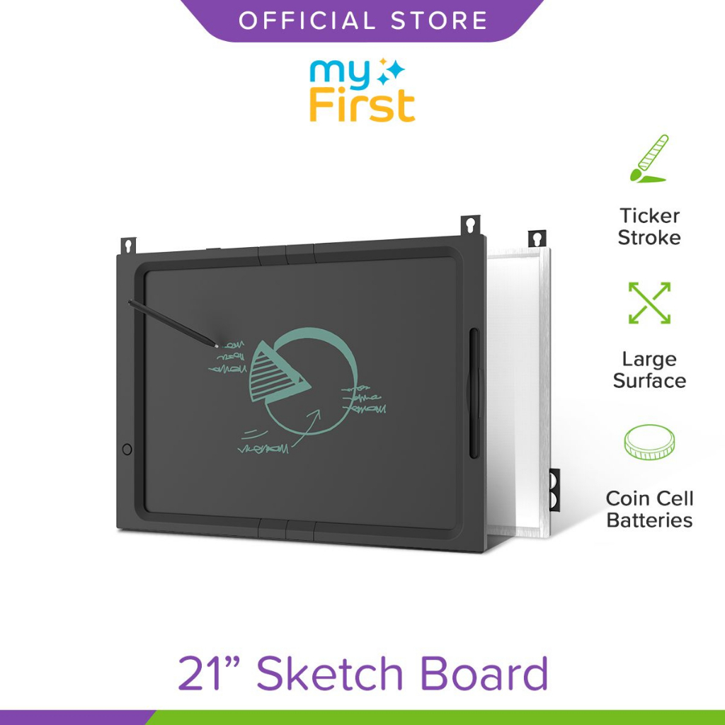 myFirst Sketch Board 21” กระดานดิจิตอล จอใหญ่ 2 แบบ (LCD Sketch Board ...
