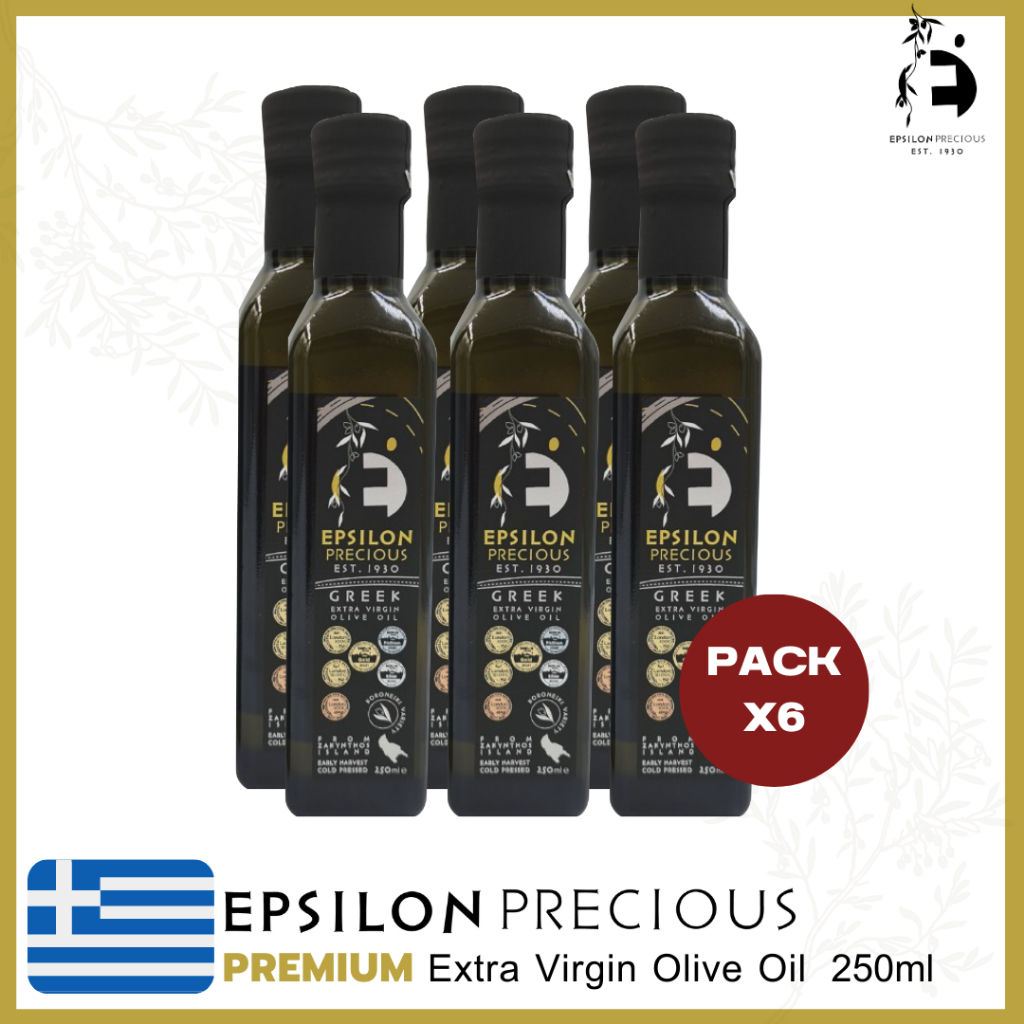 [PackX6] Epsilon Precious PREMIUM Extra Virgin Olive Oil 250ml - Bottle ...
