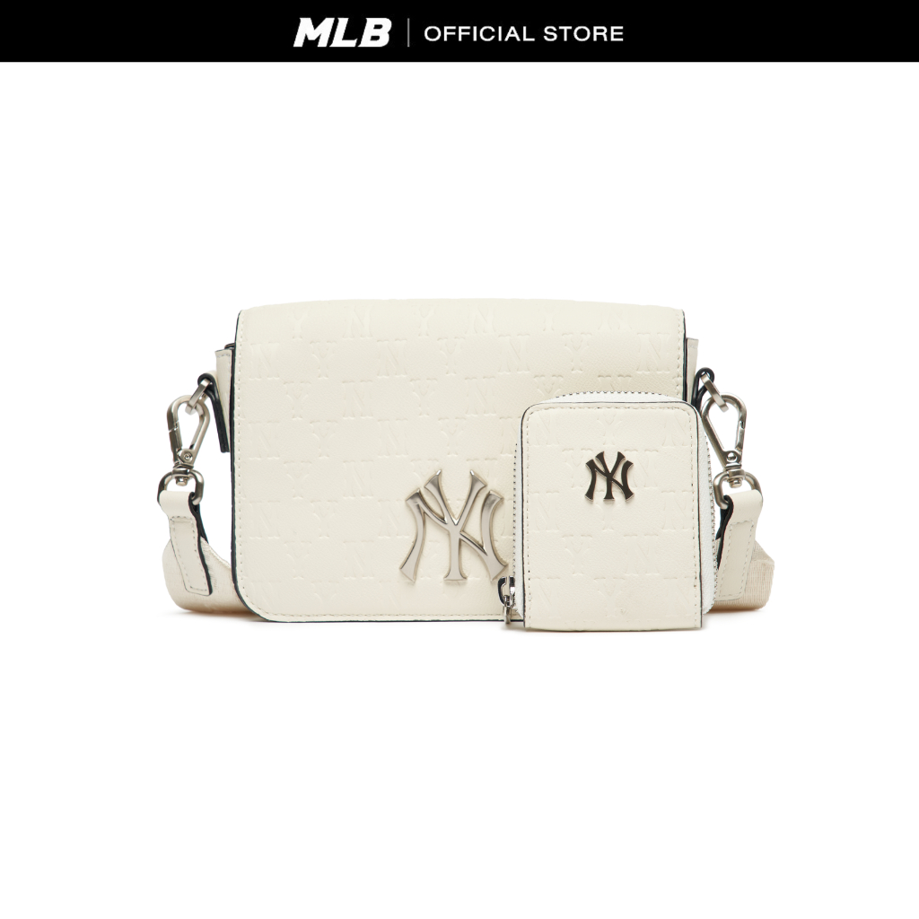 MLB กระเป๋าสะพาย MONOGRAM 3ACRS032N 50CRS CREAM NEW YORK YANKEES ...