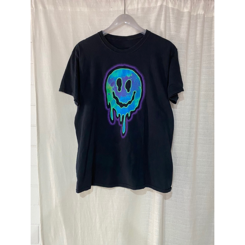 เสื้อ Trippy Dripping Blue Smiley Face มือ2 อก 19.5นิ้ว ยาว 27นิ้ว ราคา ...
