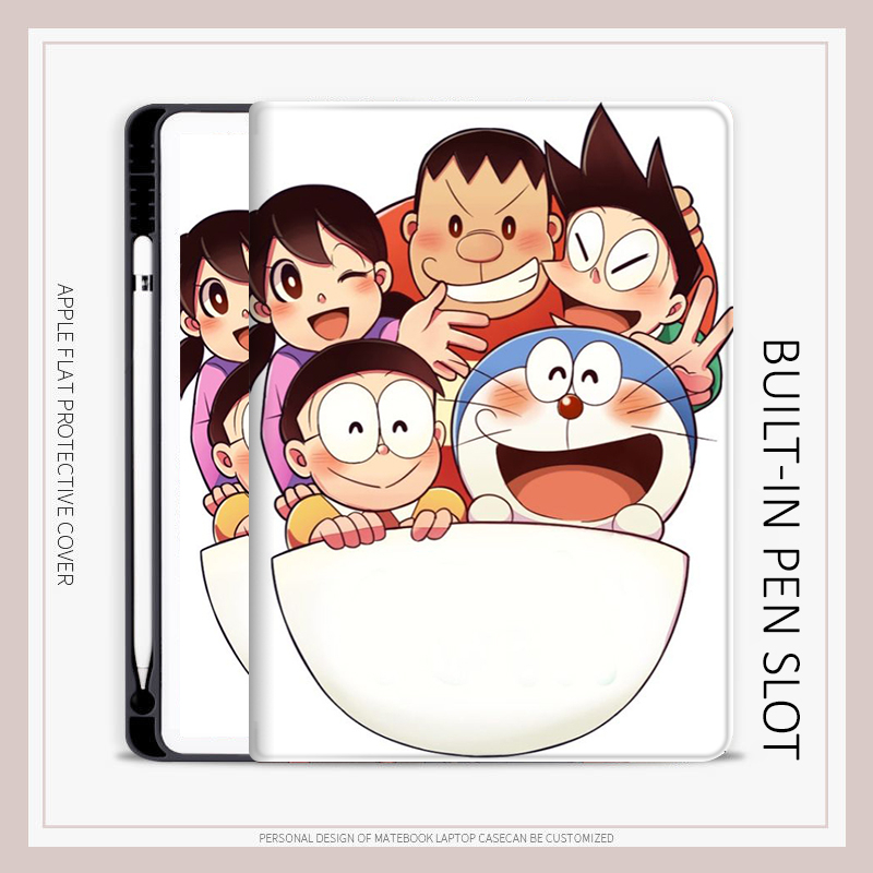 Doraemon เคสไอแพด air 3 4 5 mini 1 2 3 4 5 6 gen6 เคส iPad gen 7 8 9 ...