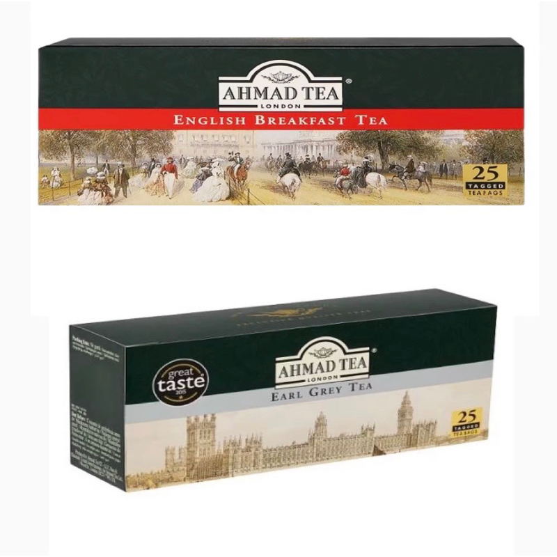 Ahmad Tea English Breakfast Earl Grey - ชาดำ 25 ซอง | Shopee Thailand