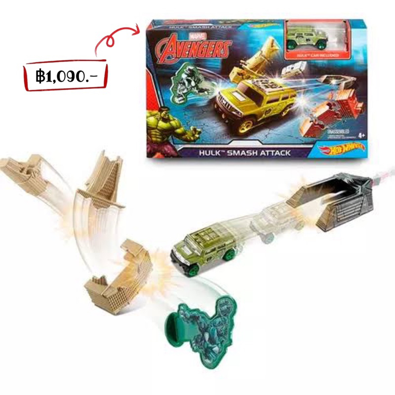 Hot Wheels Track Marvel Hulk Smash Attack Avenger Hotwheels Ori Mattel ...