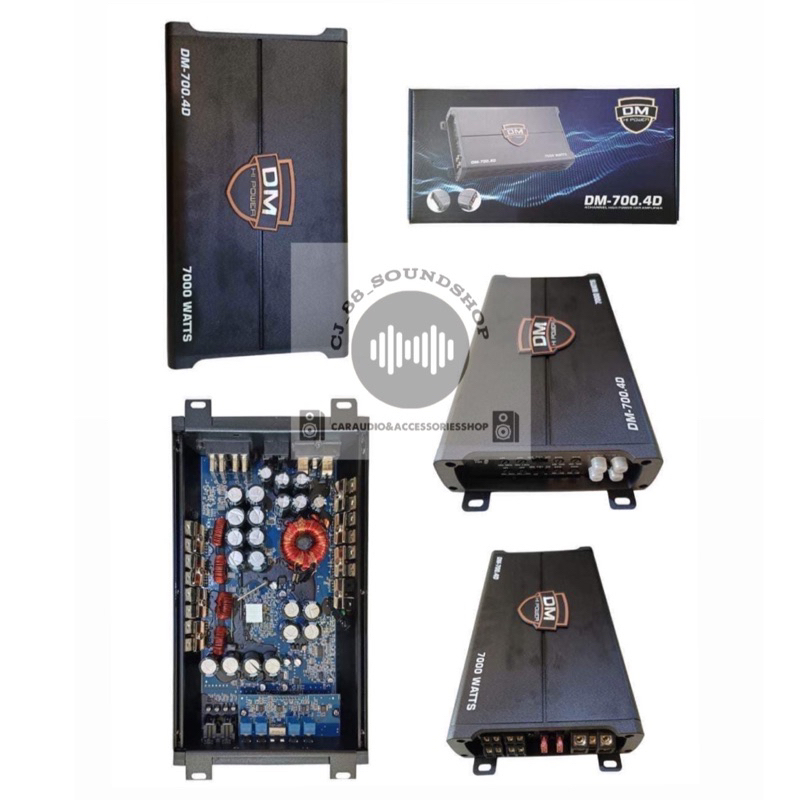 เพาเวอร์แอมป์ 4CH CLASS D DM700.4 | Shopee Thailand