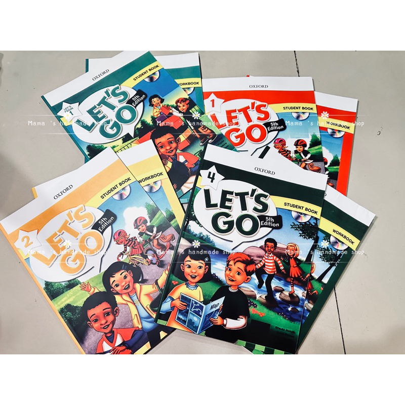 ฉบับซีร็อก Let's Go Student Book+Workbook+free audio+video(5th Edition ...