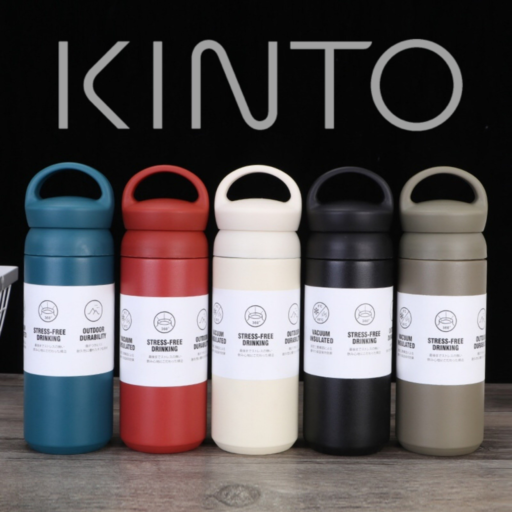TRAVEL TUMBLER KINTO HANDLE 500 ml กระบอกน้ำ เก็บความเย็น ร้อน มีหูหิ้ว เก็บอุณหภูมิ ร้อน/เย็น ...